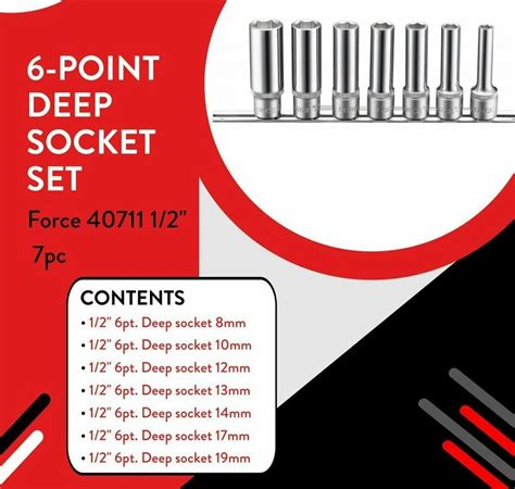 Deep Socket Set 1 2 Inch Socket Size 4 Mm At ₹ 1450 Set In New Delhi Id 2850212366530