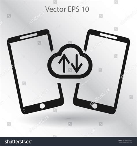Cloud Storage Synchronization Devices Vector Vector De Stock Libre De