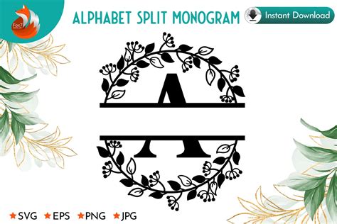 حروف الفبا انگلیسی گلدار 🔥کد فایل 172483