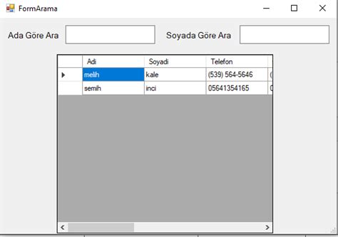C Datagridview Formlar Arası Veri Aktarma