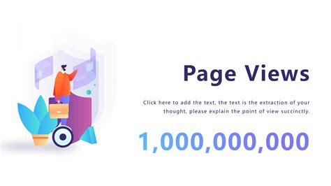 Ppt Of Page Views Dynamic Data Chart Pptx Wps Free Templates