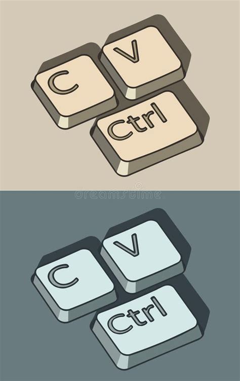 Copy Paste Keys Ironic Illustrations Stock Illustration Illustration Of Witty Laptop 384276293