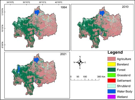 Lulc Map Of Arb In 1994 2010 And 2021 Download Scientific Diagram