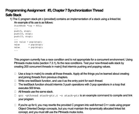 Solved Safe Stack1 ﻿the ﻿c ﻿program Stack Ptrc
