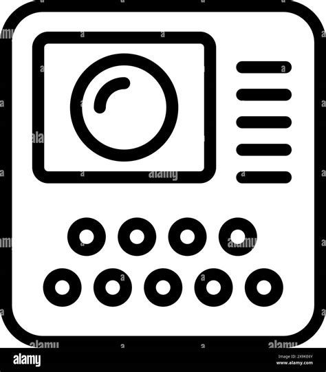 Digital Multimeter Icon Illustration For Electrical Measurement And Circuit Testing In Black And