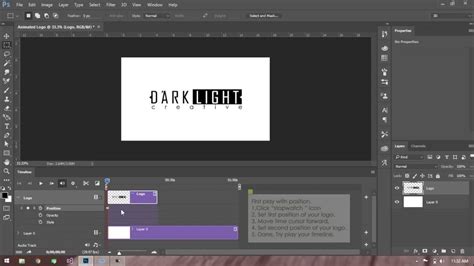 Photoshop Motion And Animation Tutorial Motion Logo Youtube