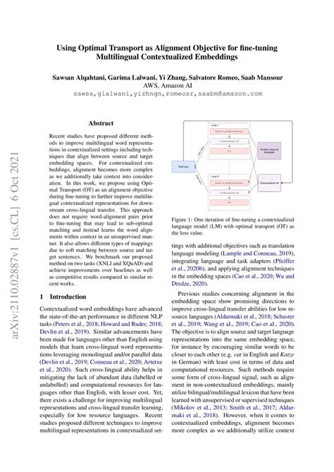 Using Optimal Transport As Alignment Objective For Fine Tuning