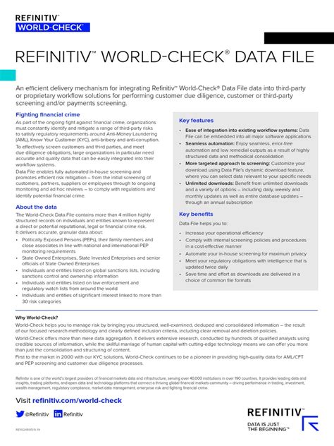 World Check Data File Pdf Information Technology Management
