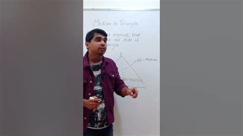 Median Class 10 Median In Triangles Triangles Class 10 Youtube