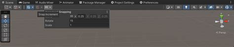 Interface Where In The Last Version Of Unity Grid And Snap Settings