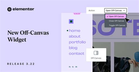 Neues Off Canvas Widget And Element Caching In Elementor 322 Elementor