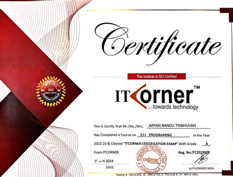 Aditya Wagh On Linkedin Cplusplus Programming Certification