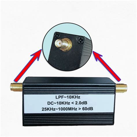 High Quality Lc Passive Low Pass Filter Lpf 10khz 50ohm For Rx With Dual Sma Female Connector