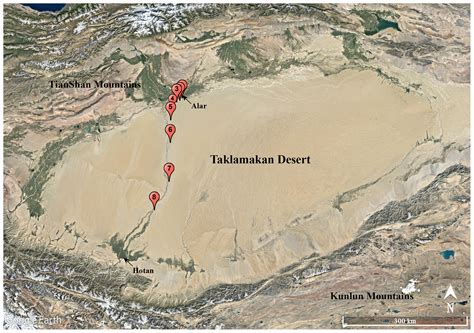 Taklamakan Desert Map Location