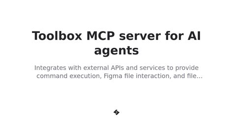 Toolbox Mcp Server For Ai Agents