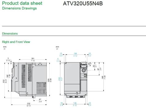 Atv320u55n4b Schneider Variable Speed Drive 3 Phase 5 5 Kw
