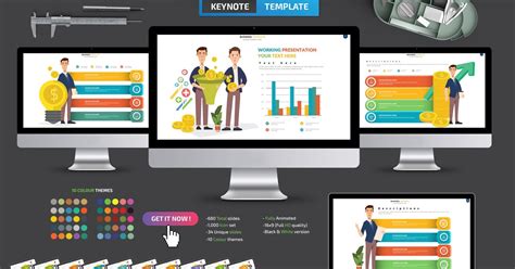 шаблоны презентаций Business Keynote Шаблоны презентаций Включая бизнес и презентация Envato