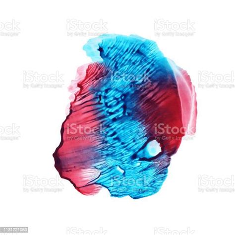 추상 빨간색과 파란색 수채화 배경입니다 벡터 손으로 그린 배경 곤색에 대한 스톡 벡터 아트 및 기타 이미지 곤색 그라데이션 그리기 Istock