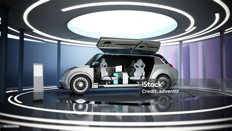 일반적인 자율 주행 Ev 자동차 내부 및 외부 디자인 미래형 자율주행차 컨셉 자동화 기술에 대한 스톡 사진 및 기타 이미지 자동화 기술 조종석 0명 Istock