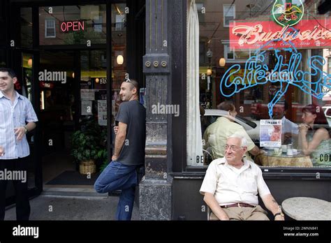 Residents Shop Owners And Tourists Crowd The Famous North End In