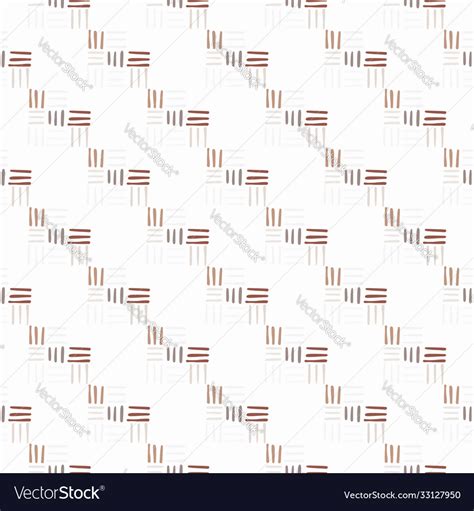 White Geometric Dash Pattern Royalty Free Vector Image