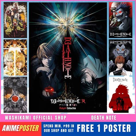 Death Note Anime Poster Sticker A4 Poster Poster Print Tiktok