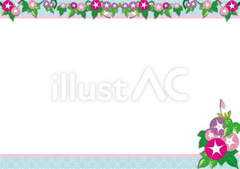 免费矢量 朝顔壁紙その2