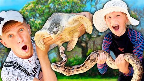 УЕХАЛИ НА ОСТРОВ ЧЕРЕПАХ! ПАПА поднимает ГИГАНТСКУЮ ЧЕРЕПАХУ! МИЛАНА ...