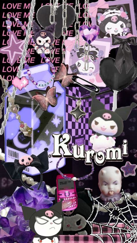 💜🖤🩷 Kuromi Sanrio Hello Kitty Iphone Wallpaper Iphone Wallpaper