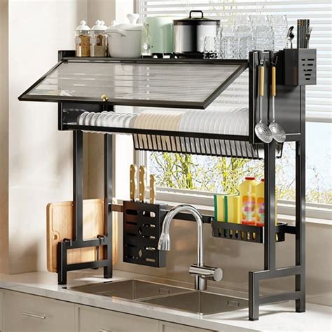 Стоманен мулти органайзер за кухненска мивка Olele Bg