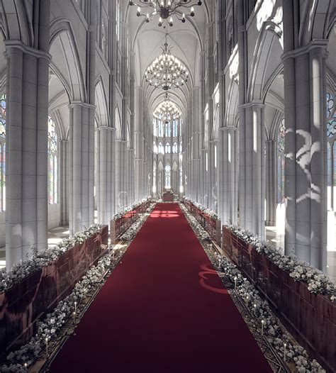 3d婚礼效果图 教堂自然光表现 与木空间设计 站酷zcool