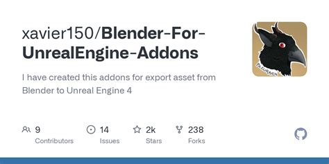 Github Xavier150blender For Unrealengine Addons I Have Created This Addons For Export Asset