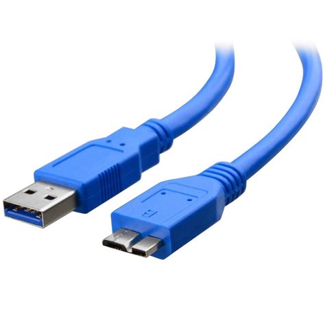 Usb 3 0 Superspeed Cable A Micro B 3m Blue Usb Cables And Adapters Usb Pc And Mobile