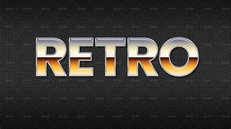 Retro Text Effect Graphics Motion Array