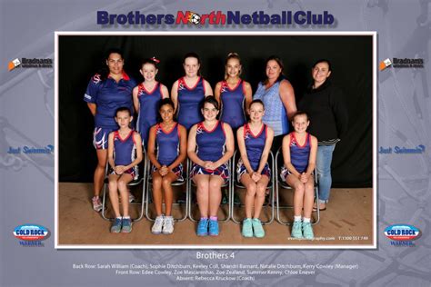 2017 Team Photos Brothers North Netball