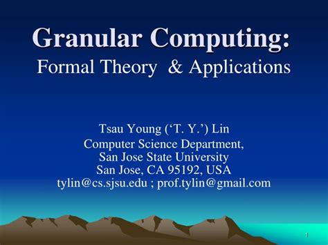 PPT Granular Computing PowerPoint Presentation Free Download ID