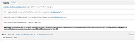 Woocommerce 363 Plugin Could Not Be Activated Because It Triggered A