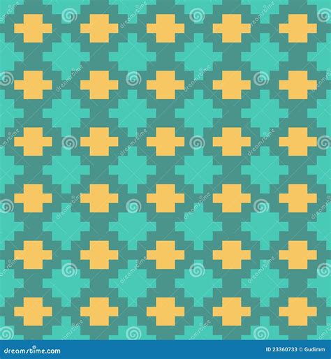 Vector Pixel Lattice Seamless Pattern Stock Vector Illustration Of Abstract Seamless 23360733