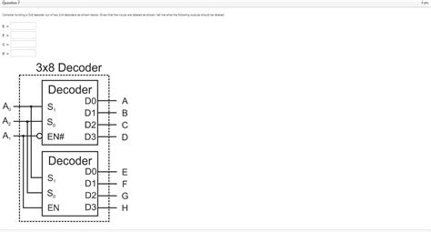 Solved Consider Building A 38 Decoder Out Of Two 24 Chegg