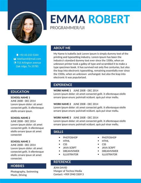 Blank Resume Format Pdf Free Download Docx And Pdf Resume Format