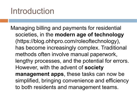 Simplifying Billing And Payment Processes Through Society Management Apps PPT