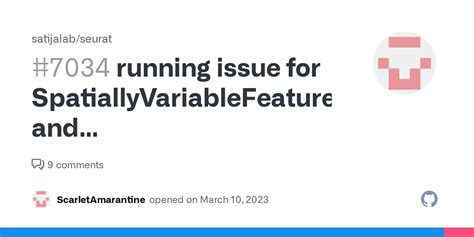 Running Issue For Spatiallyvariablefeatures And