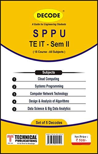 Buy Decode For Sppu Te It Sem Ii 15 Course All Subjects Set Of 5 Decodes Book Online At