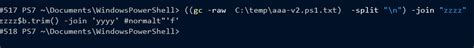 Join Problem With 【tab String】 · Issue 16761 · Powershellpowershell