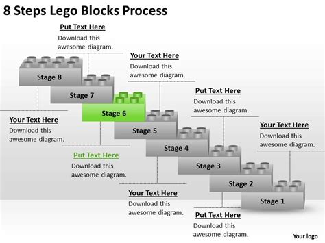 Management Consulting Steps Lego Blocks Process Powerpoint Slides PowerPoint Slide