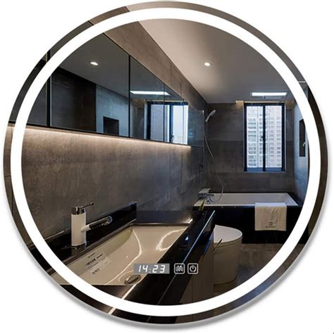 Round New Home Fogless Bathroom Vanity Led Mirror Illuminated Wall
