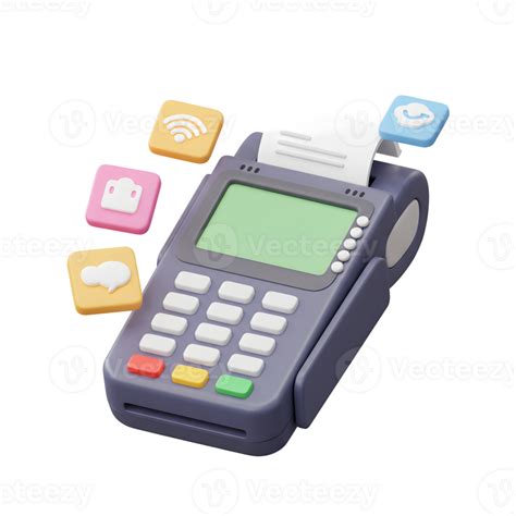 Modern Digital Payment Terminal Seamless Wireless Transactions App Icons 60514106 Png