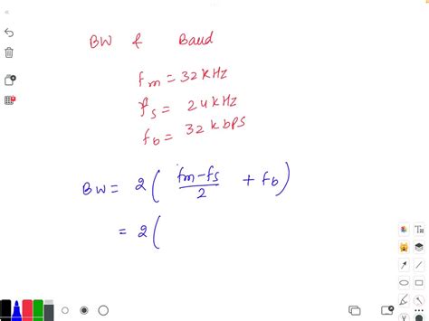 Solved Determine The Bandwidth And Baud For An Fsk Signal With Mark