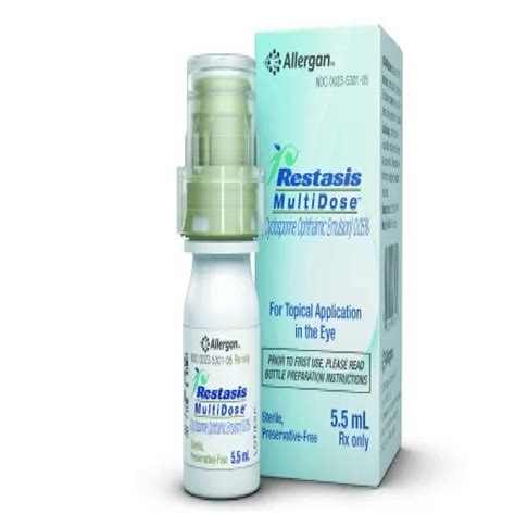 Restasis Ophthalmic Emulsion Packaging Type Box At Rs 2556piece In