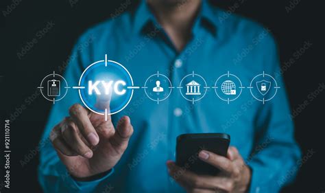 Kyc Verification Concept Person Interacting With Know Your Customer